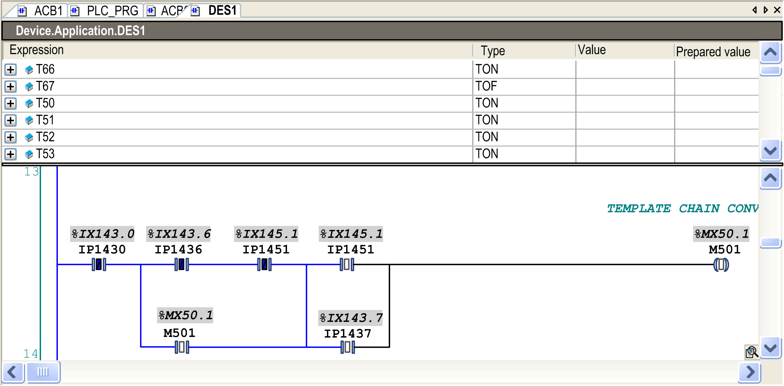 FBD/LD/IL Editor in Online Mode